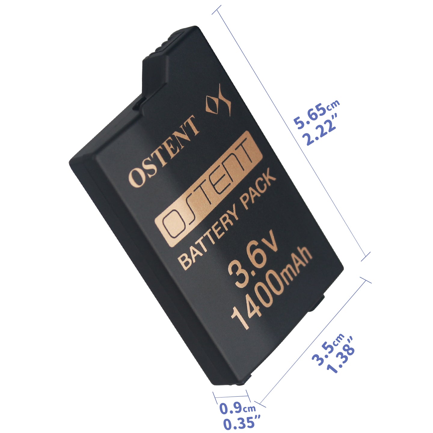 OSTENT Real 1400mAh 3.6V Lithium Ion Li-ion Polymer Rechargeable ...