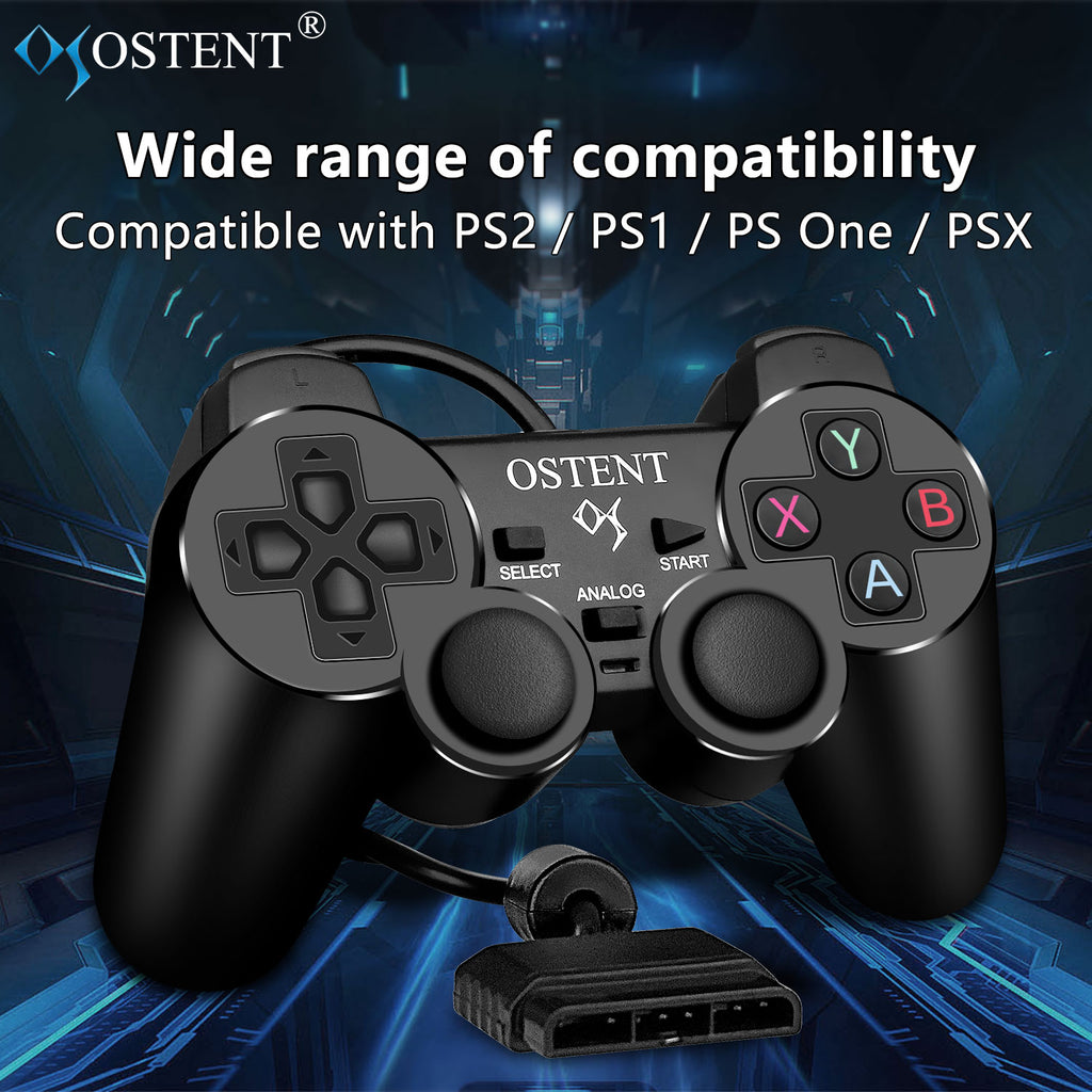 OSTENT Wired Analog Controller Gamepad Joystick Joypad for Sony Playst ...