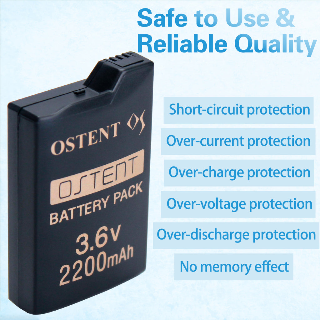 OSTENT Real 2200mAh 3.6V Lithium Ion Li-ion Polymer Rechargeable ...